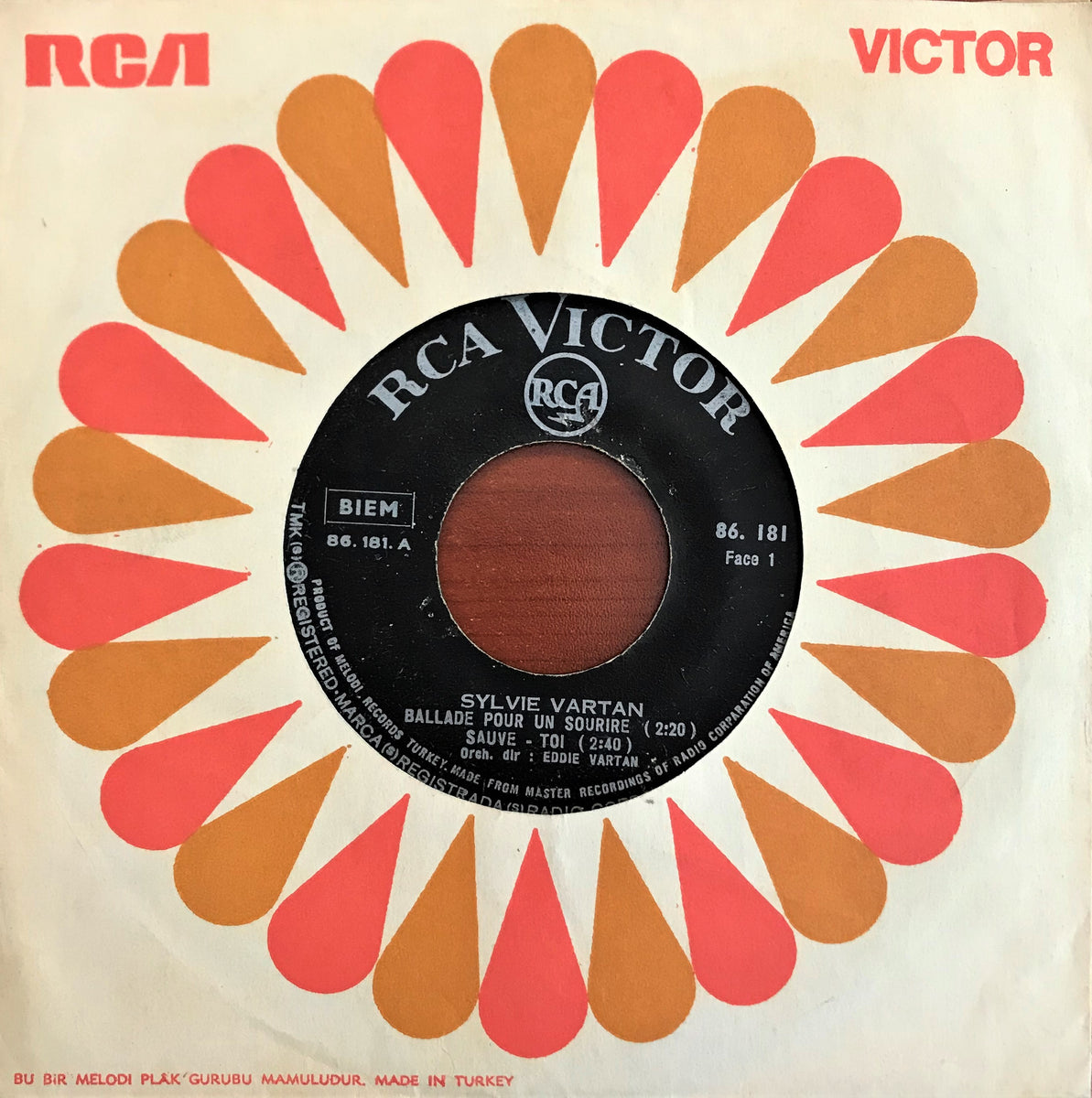 Sylvie Vartan / Ballade Pour Un Sourire EP, 45'lik – Vintage Records