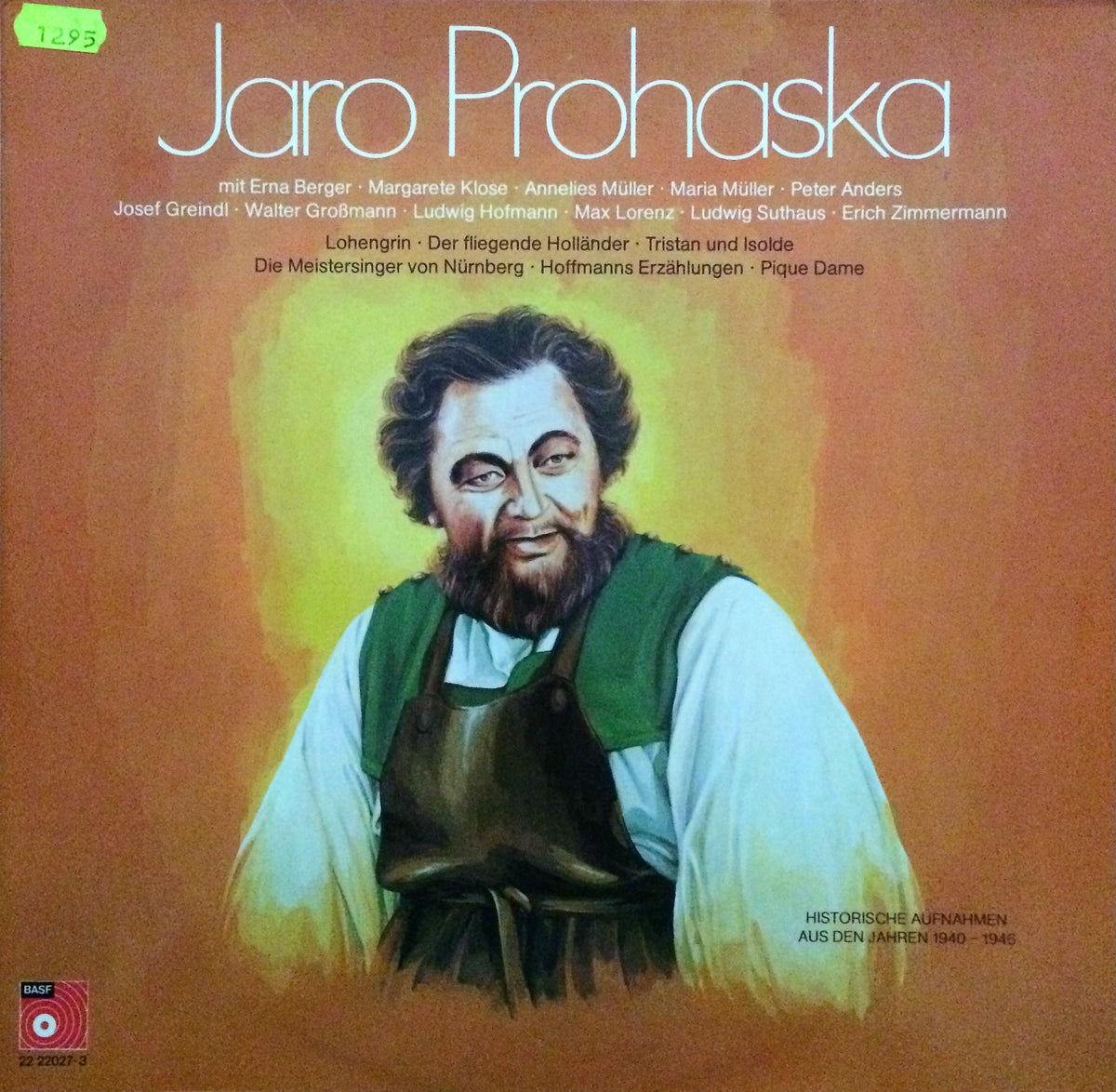 Jaro Prohaska / Wagner, Offenbach, Tchaikovksky, LP – Vintage Records